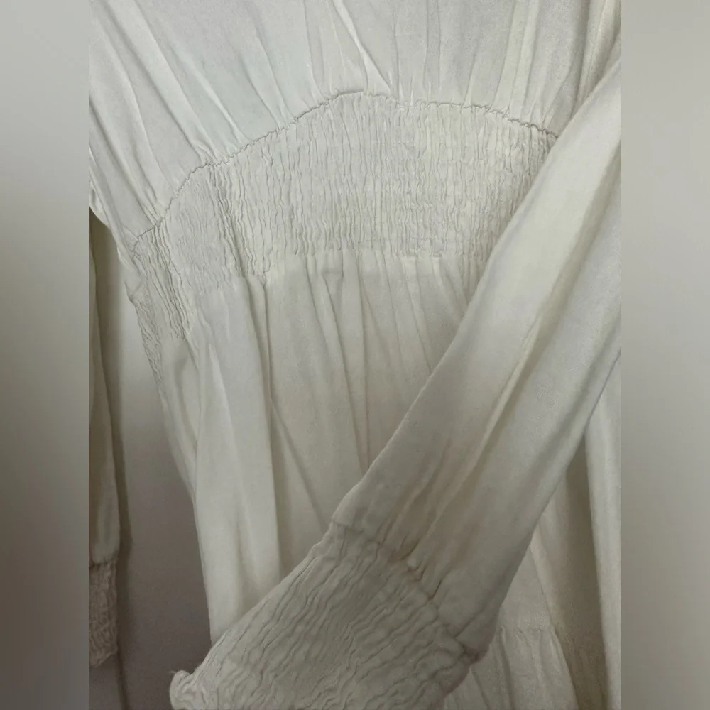 Zara | Dresses | Zara Zara Short White V Neck Dress | Poshmark